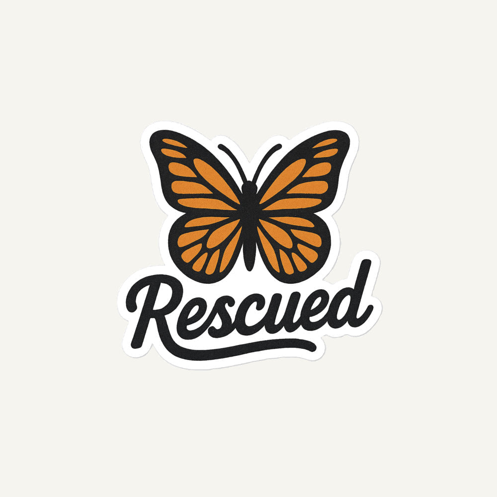 Monarch Rescued Sticker – Rescued Company